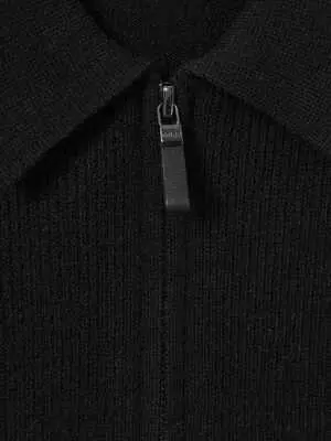 REISS Wool Half-zip Polo Shirt