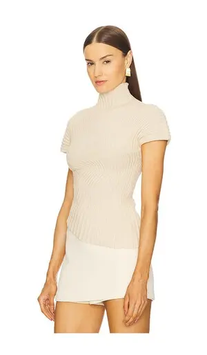 Cult Gaia Annemie Knit Top - Beach