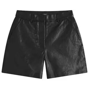 WEEKEND BY MAX MARA Virgola Leather Shorts By