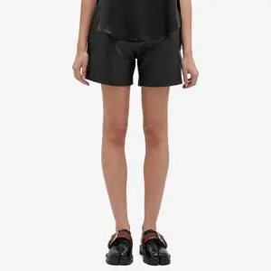 WEEKEND BY MAX MARA Virgola Leather Shorts By