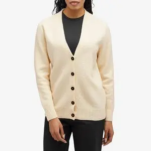 JIL SANDER Button Front Cardigan - Natural
