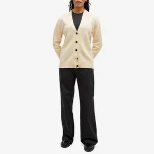 JIL SANDER Button Front Cardigan - Natural