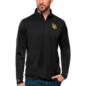 ANTIGUA Cal State Long Beach The Beach Tribute Quarter-zip Top - Black