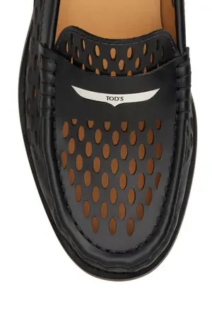TOD'S Laser-cut Calfskin Loafer