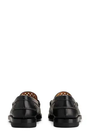 TOD'S Laser-cut Calfskin Loafer