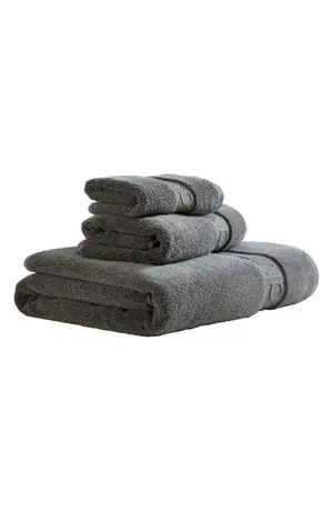 CALVIN KLEIN HOME Iconic 3-piece Towel Set - Open Dark Grey