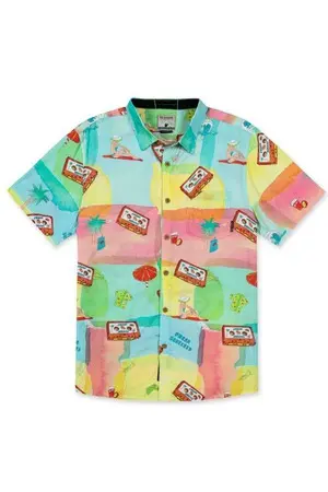 BAJA LLAMA Fresh Squeezednighthawk Button Up - Multi
