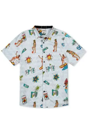 BAJA LLAMA Brazilian Treatsnighthawk Button Up