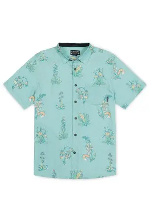 BAJA LLAMA Flower Personalitiesnighthawk Button Up