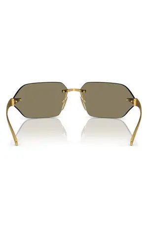 Prada 71mm Irregular Sunglasses