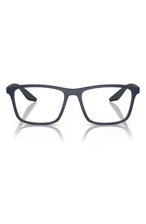 Prada Prada Linea Rossa 56mm Pillow Optical Glasses Blue