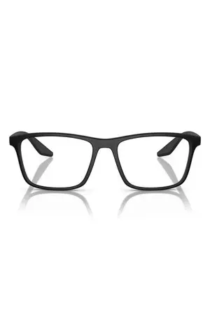 Prada 56mm Pillow Optical Glasses - Rubber Black