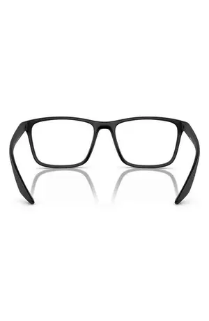 Prada 56mm Pillow Optical Glasses - Rubber Black