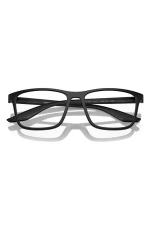 Prada 56mm Pillow Optical Glasses - Rubber Black