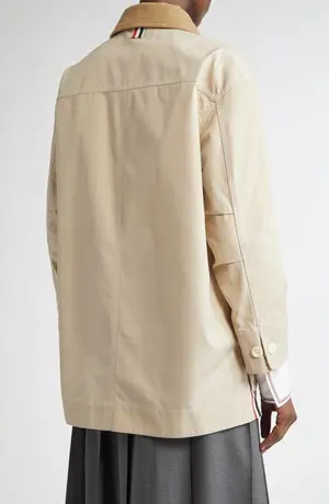 Thom Browne Corduroy Collar Gardening Coat