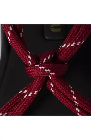 Miu Miu Nastro Cord Sandals - Amaranto