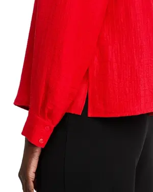 Eileen Fisher Mandarin Collar Top