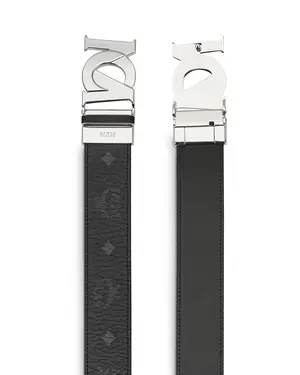 Mcm M Art Reversible Belt In Visetos