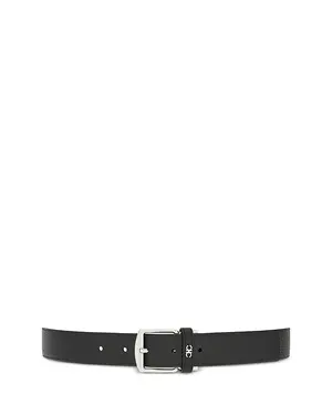 FERRAGAMO Adjustable Reversible Leather Belt - Nero/t.moro