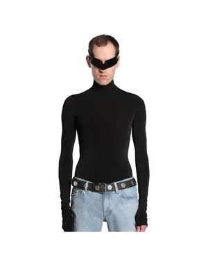 Balenciaga Bottle Caps Leather Belt