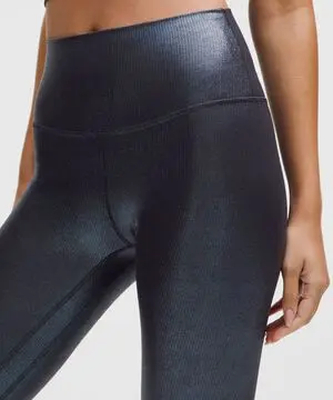 Lululemon Align™ High-rise Ribbed Pant 28 - Radiate Foil Print Black Night