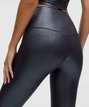 Lululemon Align™ High-rise Ribbed Pant 28 - Radiate Foil Print Black Night
