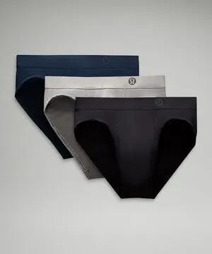 Lululemon Always In Motion Brief With Fly - Black/heathered Core Medium Grey/true Navy