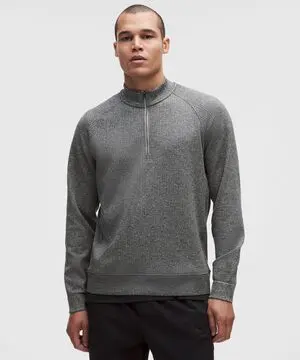 Lululemon Engineered Warmth Half Zip - Silver Drop/graphite Grey