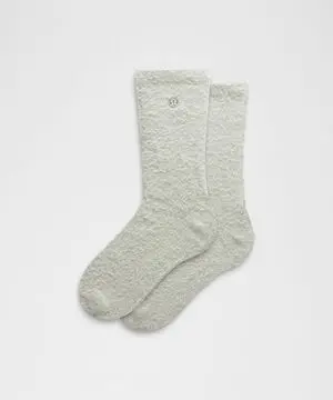 Lululemon Fuzzy Crew Socks - Jade Grey