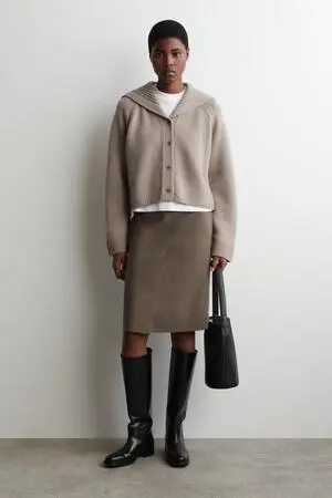 Cos Sailor-collar Wool Cardigan