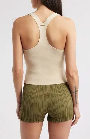 Cult Gaia Crawford Rib Tank - Beach