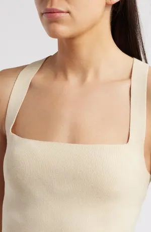 Cult Gaia Crawford Rib Tank - Beach