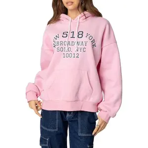 EDIKTED New York Oversized Hoodie - Light-pink