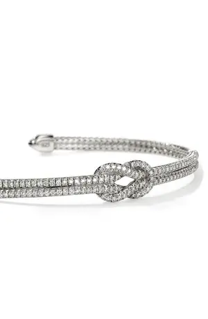 John Hardy Love Knot Diamond Bracelet - Silver