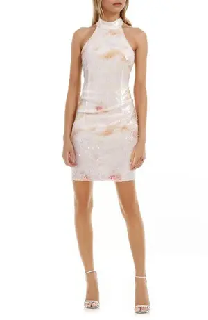 Badgley Mischka Tie Detailed Cocktail Dresses