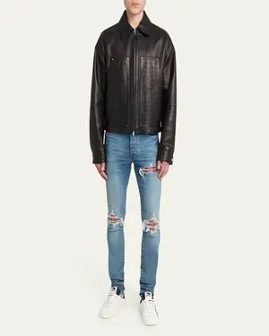 Amiri Ma Quad Leather Work Jacket