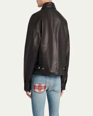 Amiri Ma Quad Leather Work Jacket