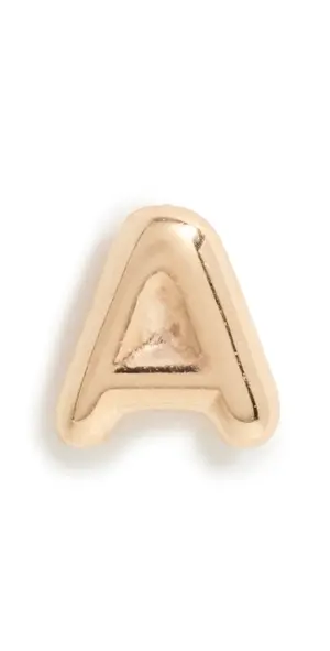 ARIEL GORDON 14k Mini Helium Initial Stud Earring - A