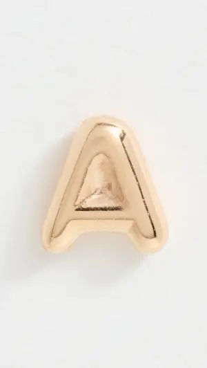 ARIEL GORDON 14k Mini Helium Initial Stud Earring