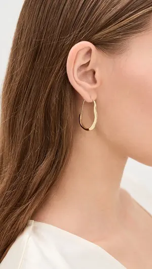 Shashi Mia Wave Hoop Earrings