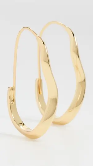 Shashi Mia Wave Hoop Earrings