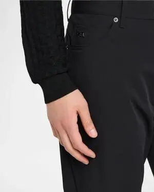 Emporio Armani Stretch Five-pocket Pants - Black