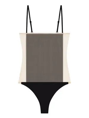 COURREGES Illusion Swimsuit - Black