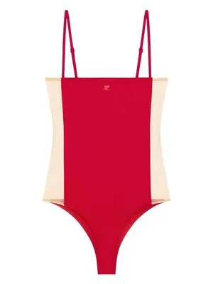COURREGES Illusion Swimsuit - Red