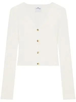 COURREGES Solar Cardigan - White