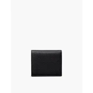 Prada Triangle-logo Grained Leather Wallet - Black