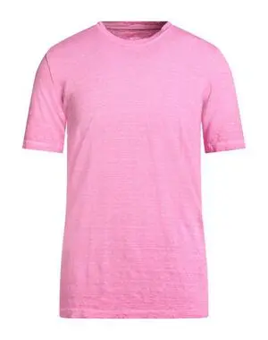 120% Lino 120% LINO Basic Linen T-Shirt Pink