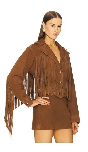 Retrofete Vonda Suede Jacket - Brown