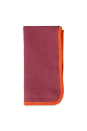La DoubleJ Large Napkins Set Of 2 - Rainbow Raspberry