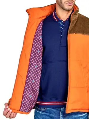 CON.STRUCT Solid Puffer Jacket - Orange